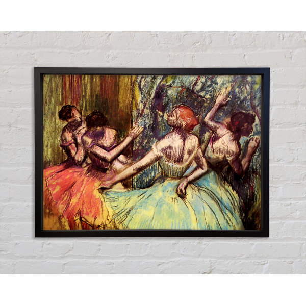 Marlow Home Co. Degas Four Dancers Behind The Scenes by Edgar Degas - Single Picture Frame Art ...